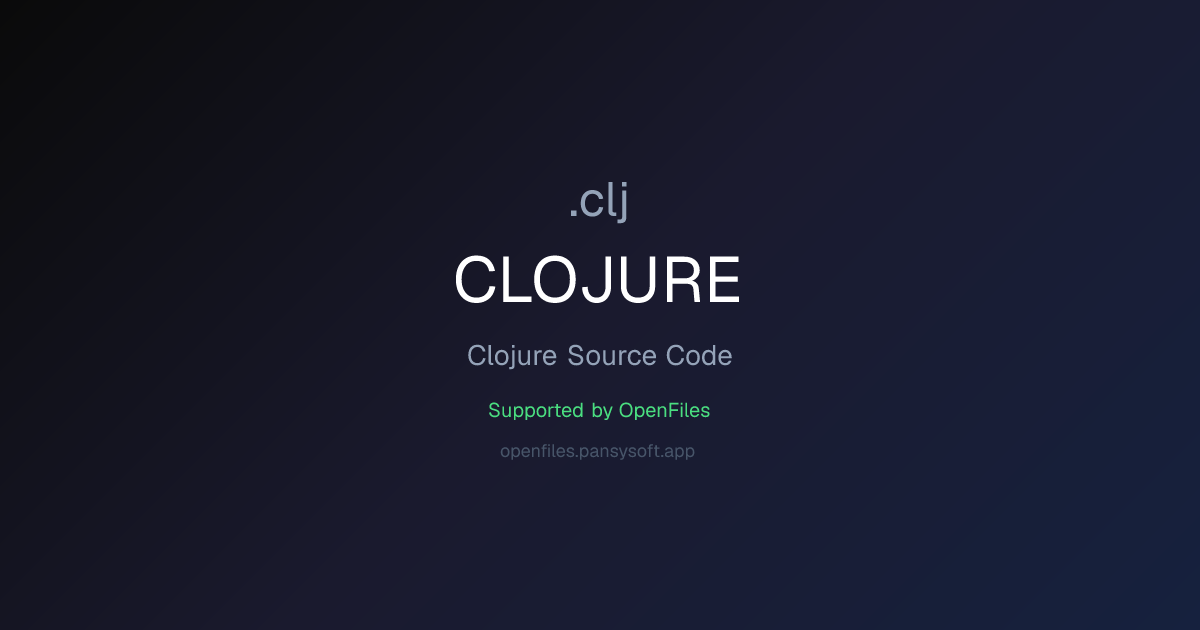 How to Open CLOJURE Files - OpenFiles